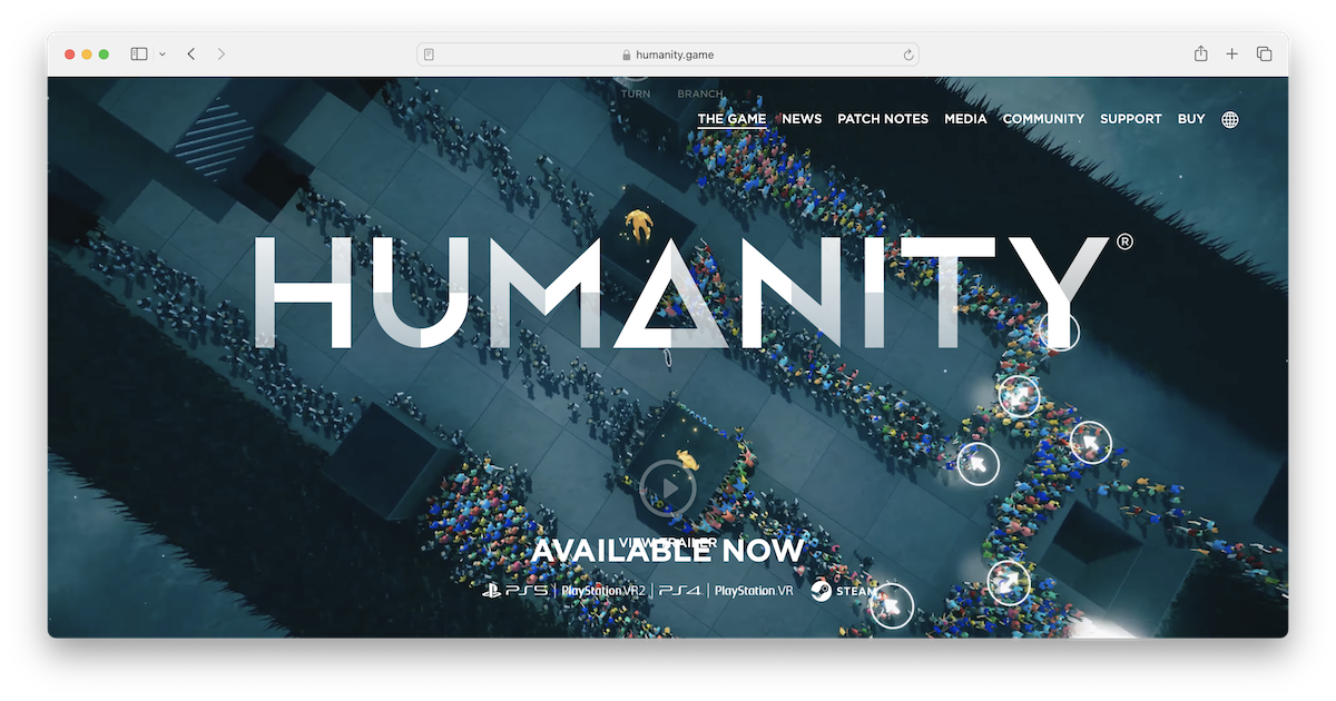 Award-winning VR game Humanity.Game puts you in control of a Shiba Inu ...